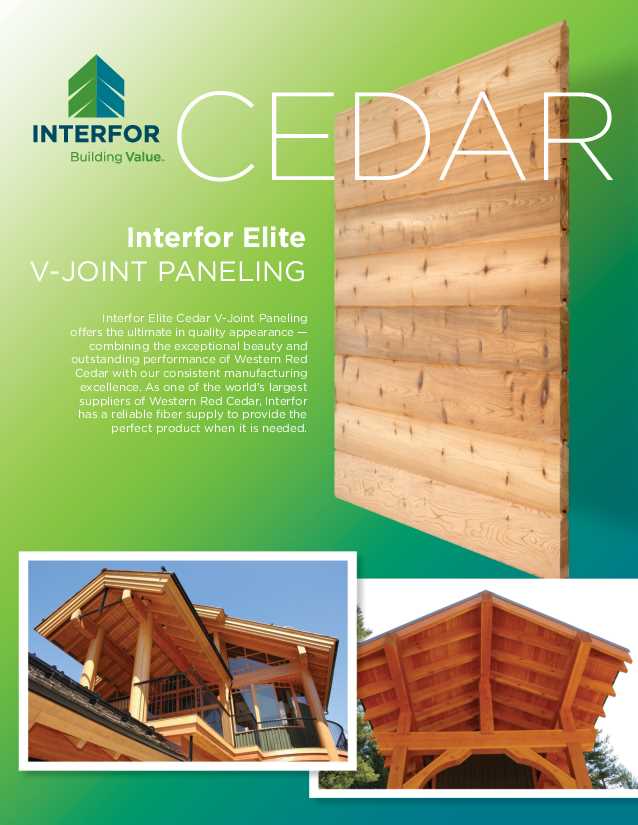 Interfor - Cedar & Pine | OrePac Building Products