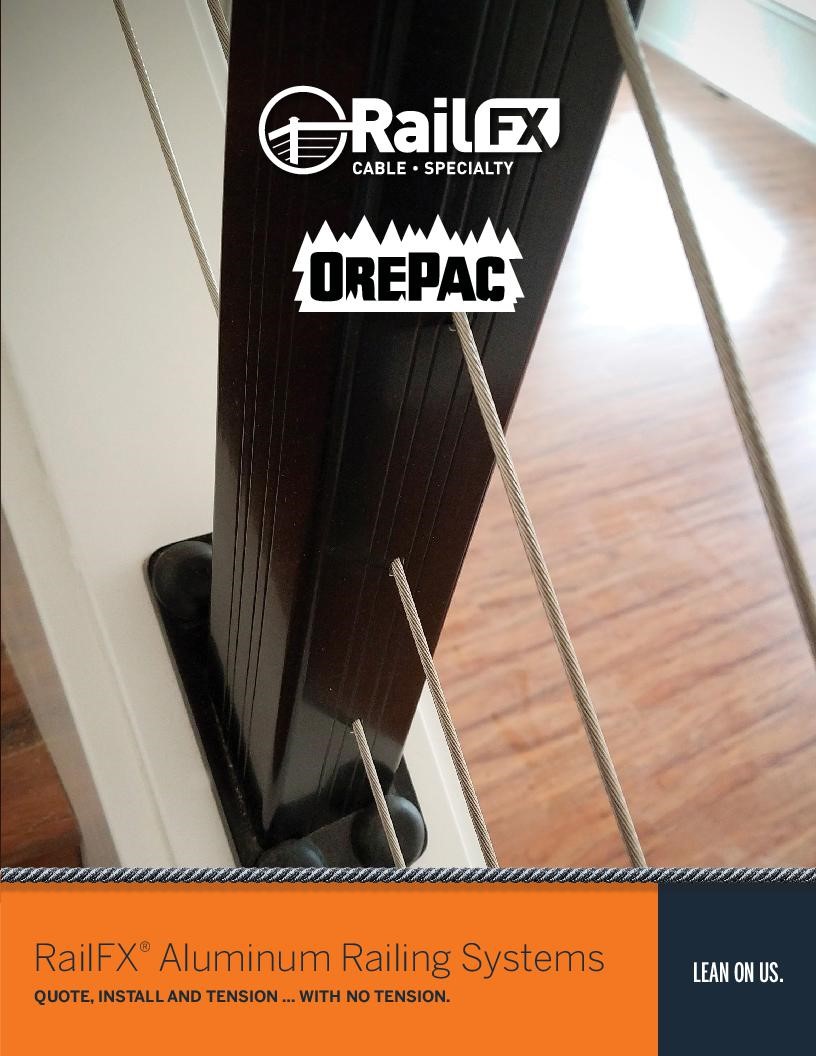 RailFX - Cable, Glass & Picket Railing | OrePac Building Products